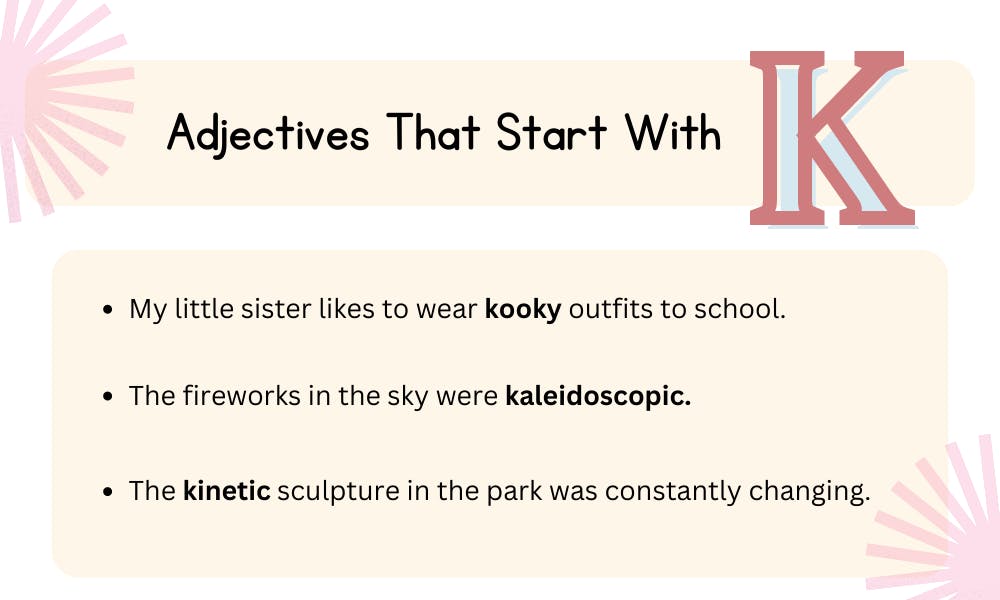 Adjectives That Start With K to Kickstart Your Vocabulary - Grammar